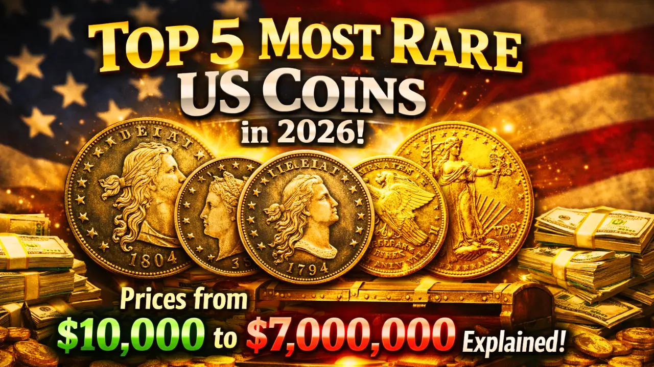 Top 5 Most Rare US Coins in 2026 - Prices from $10,000 to $7,000,000 ...