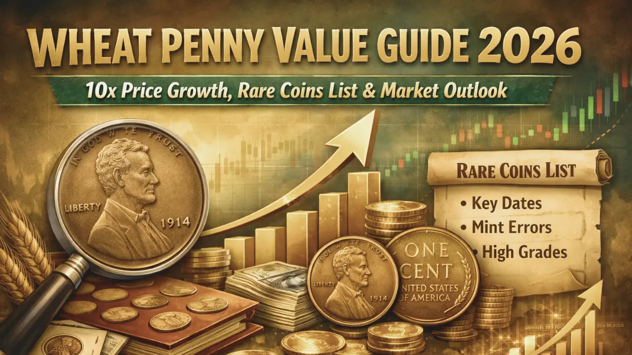 Wheat Penny Value Guide 2026 - 10x Price Growth, Rare Coins List ...
